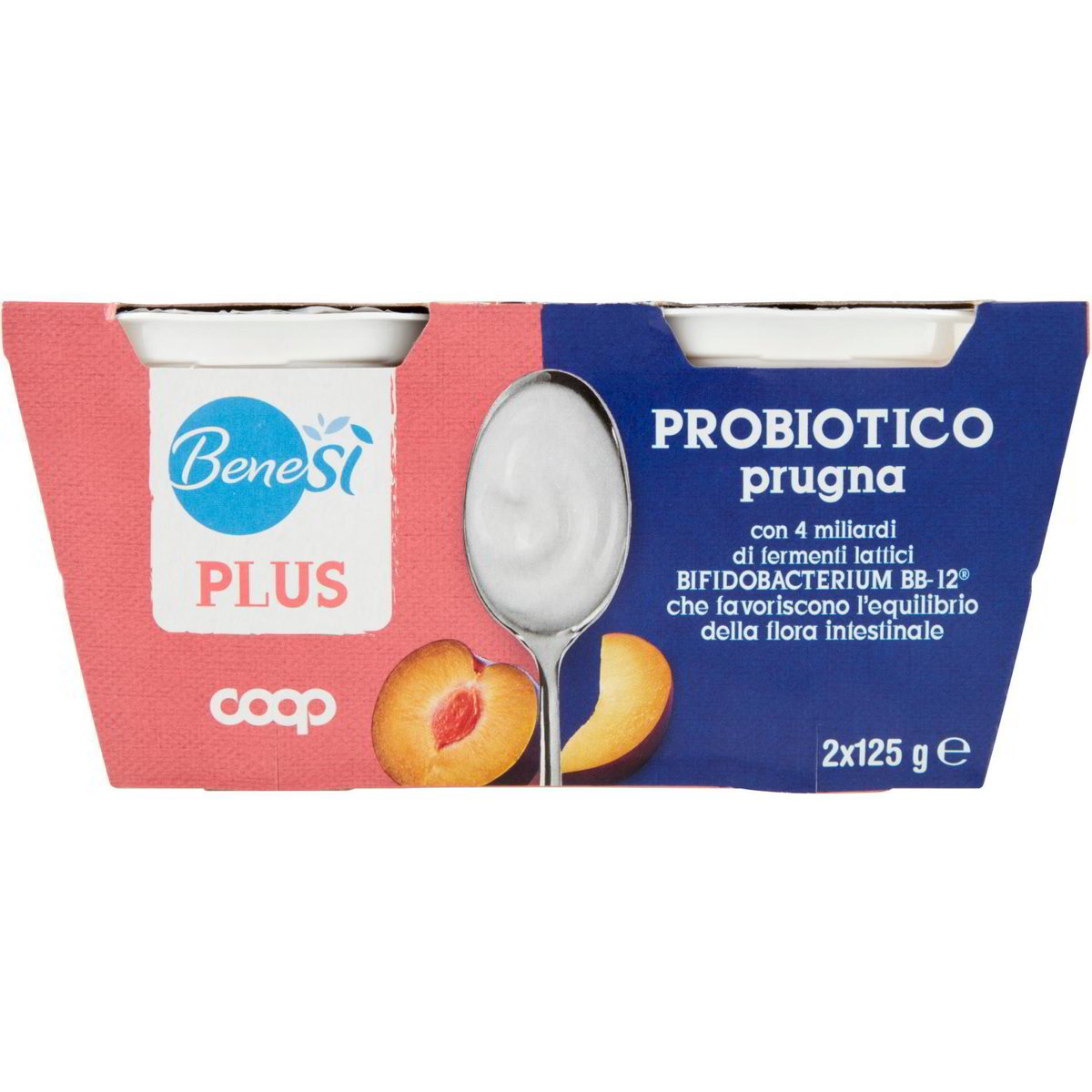 Yogurt probiotico prugna COOP - BENE SÌ 2 x 125 G - Coop Shop