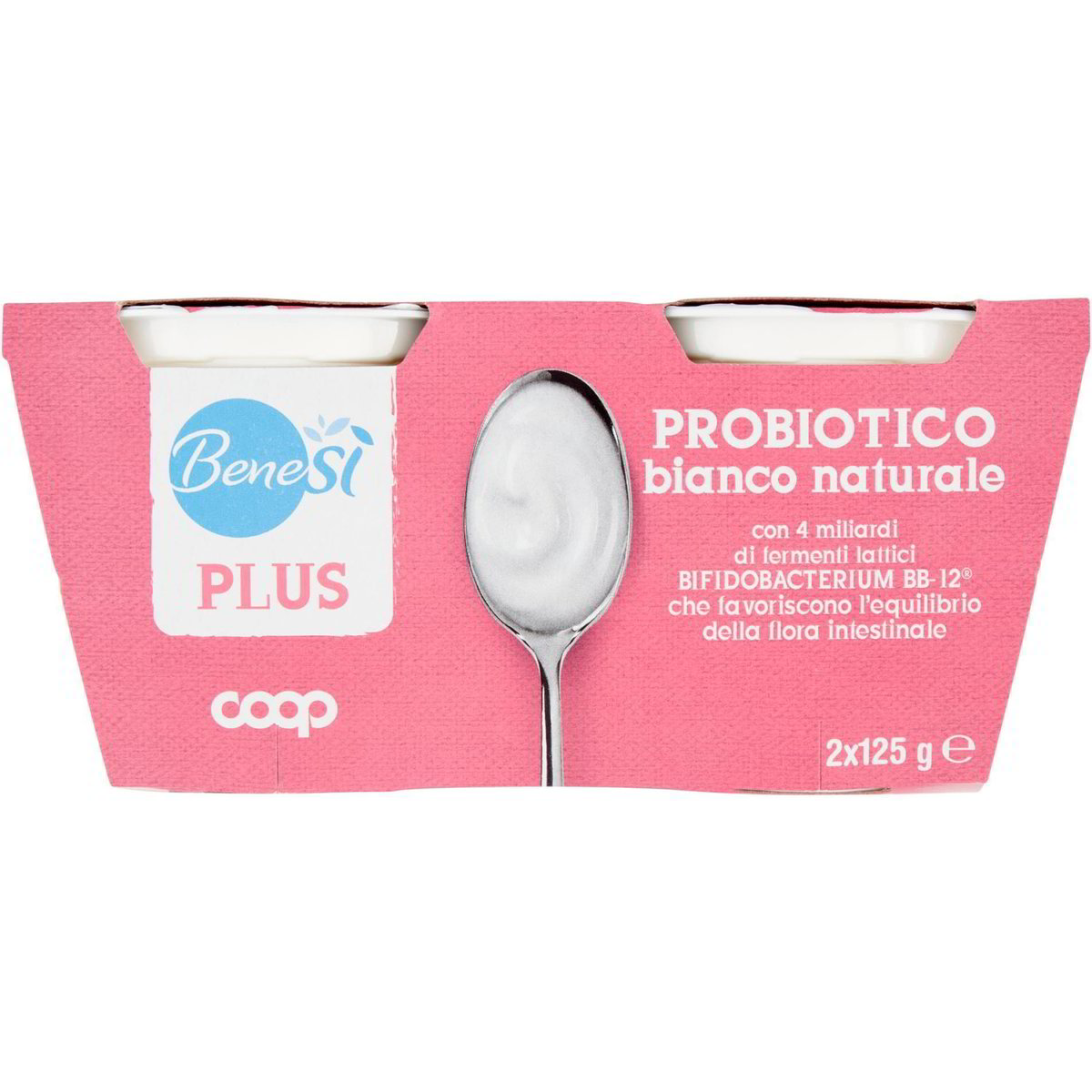Yogurt probiotico bianco naturale COOP - BENE Sì 2 X 125 G - Coop Shop