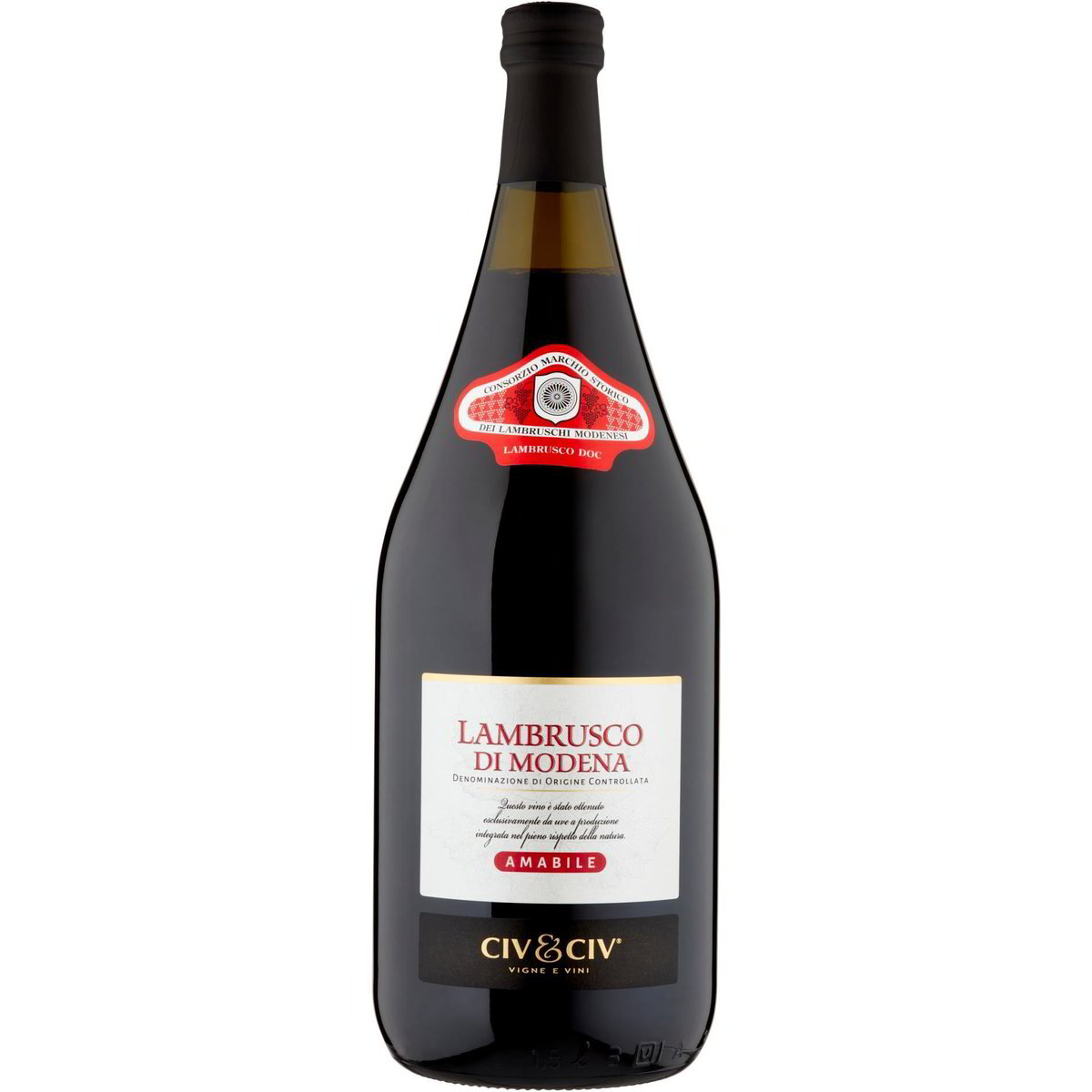 Vino rosso lambrusco di modena DOC amabile LE FOGLIE 1500 ML - Coop Shop