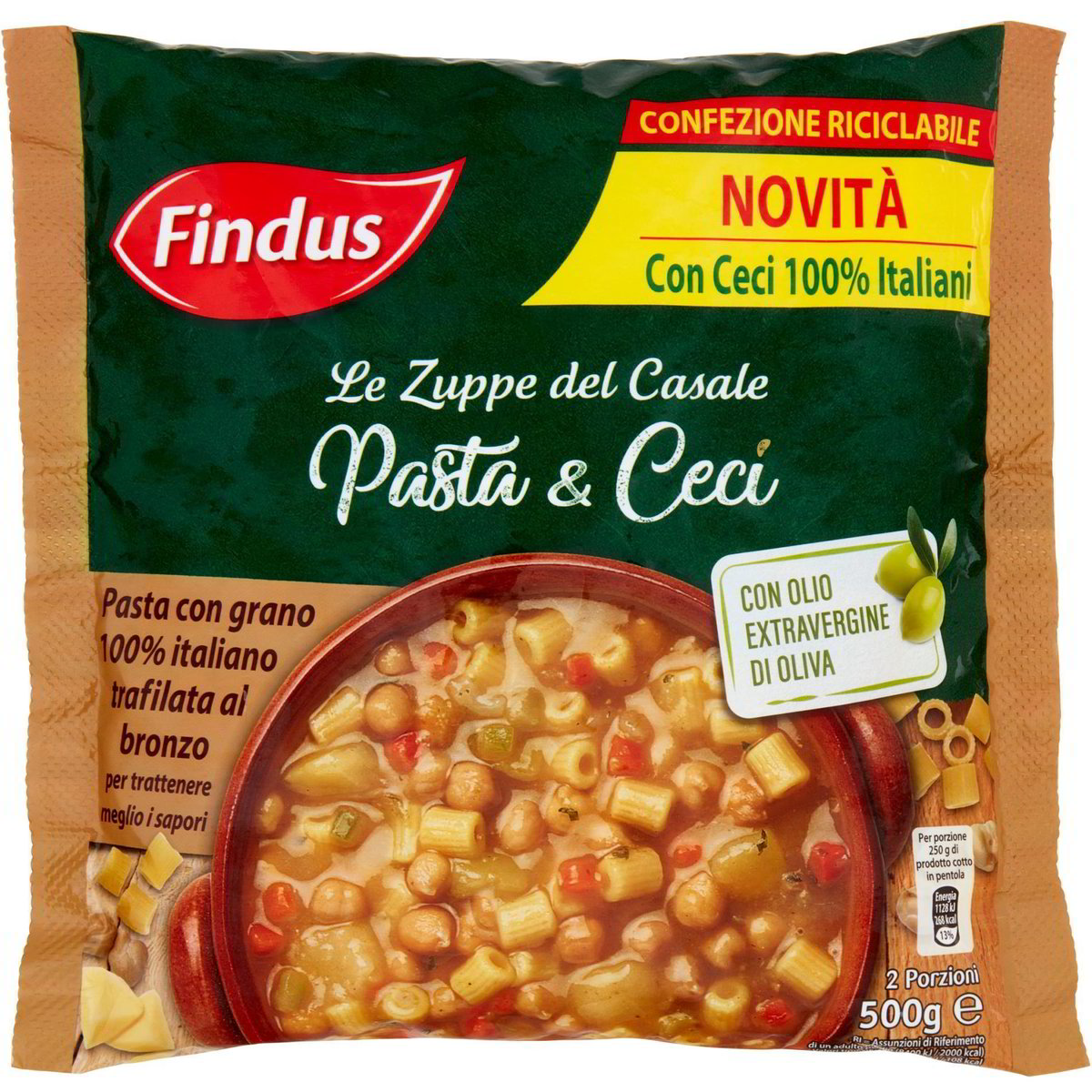 Pasta e ceci le zuppe del casale FINDUS 500 G - Coop Shop