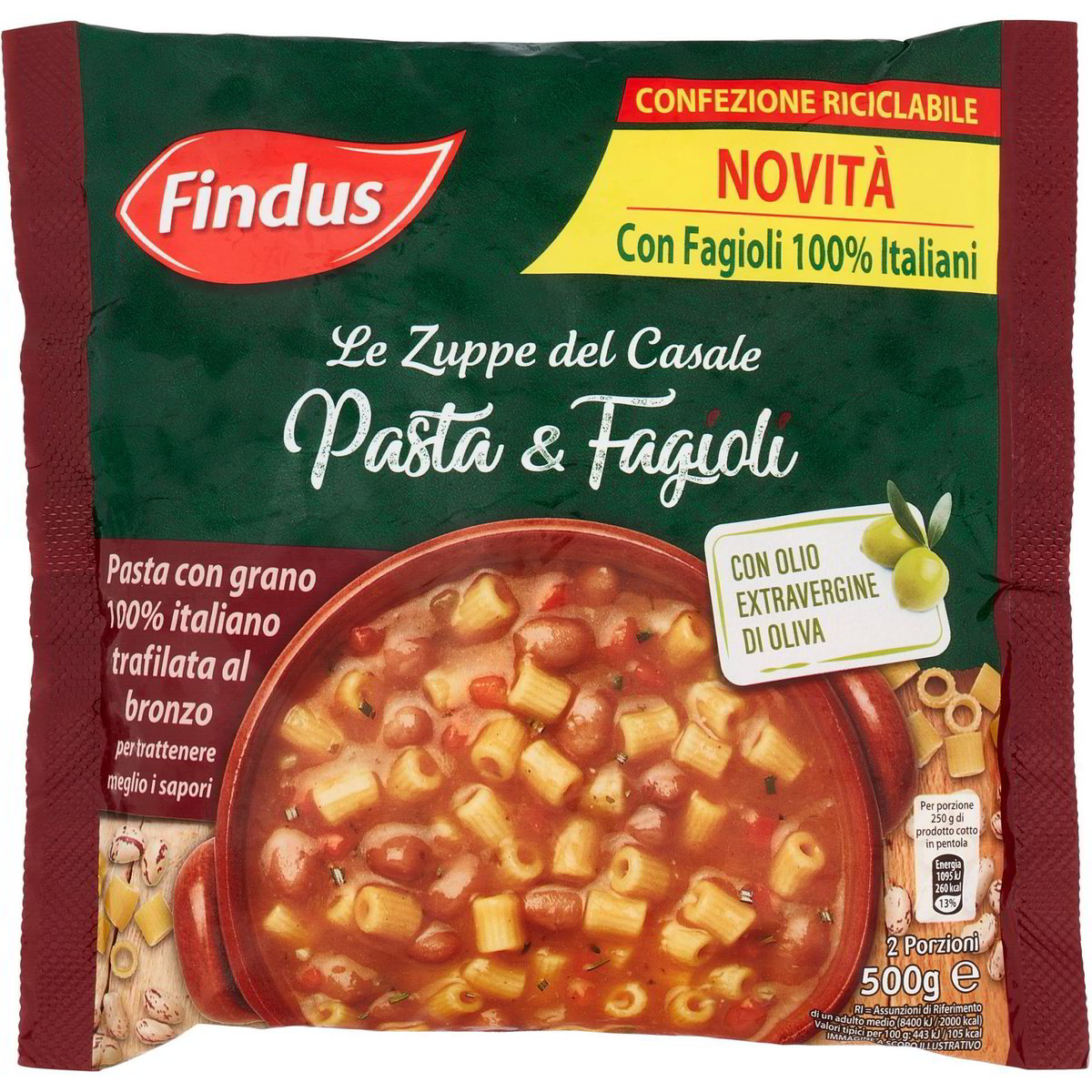 Pasta e fagioli le zuppe del casale FINDUS 500 G - Coop Shop