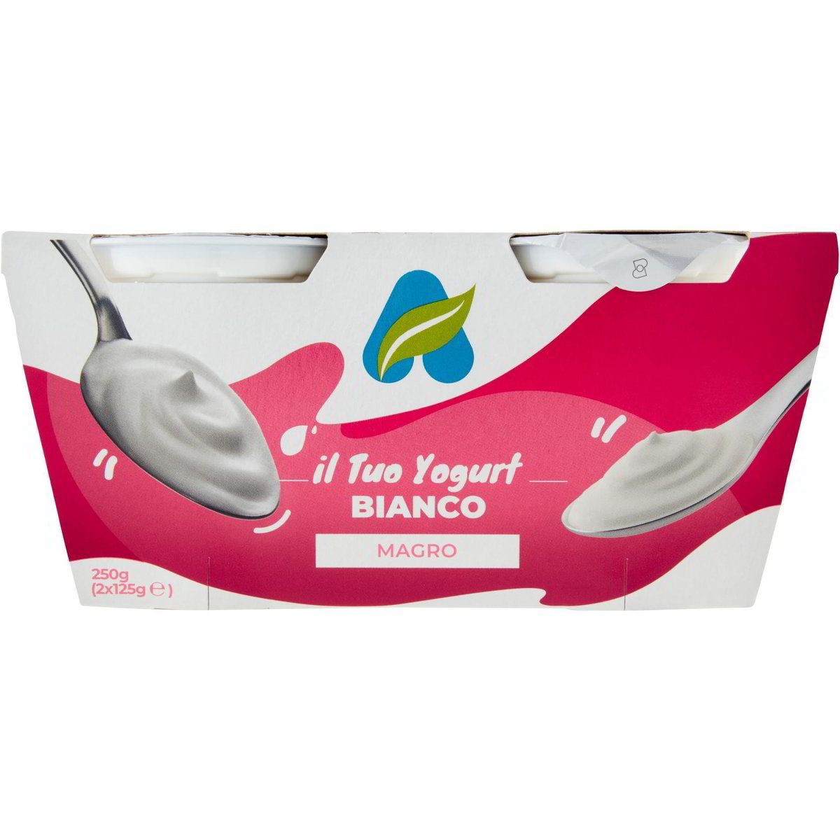 Yogurt magro naturale 0,1% grassi CENTRALE DEL LATTE DI ALESSANDRIA 2 X ...