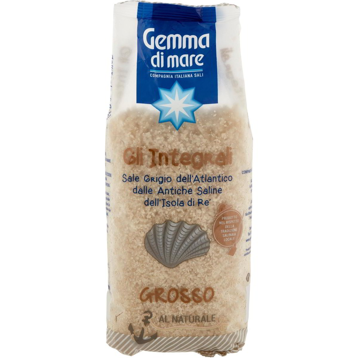 Sale grosso integrale marino grigio dell'atlantico GEMMA DI MARE 1000 G ...