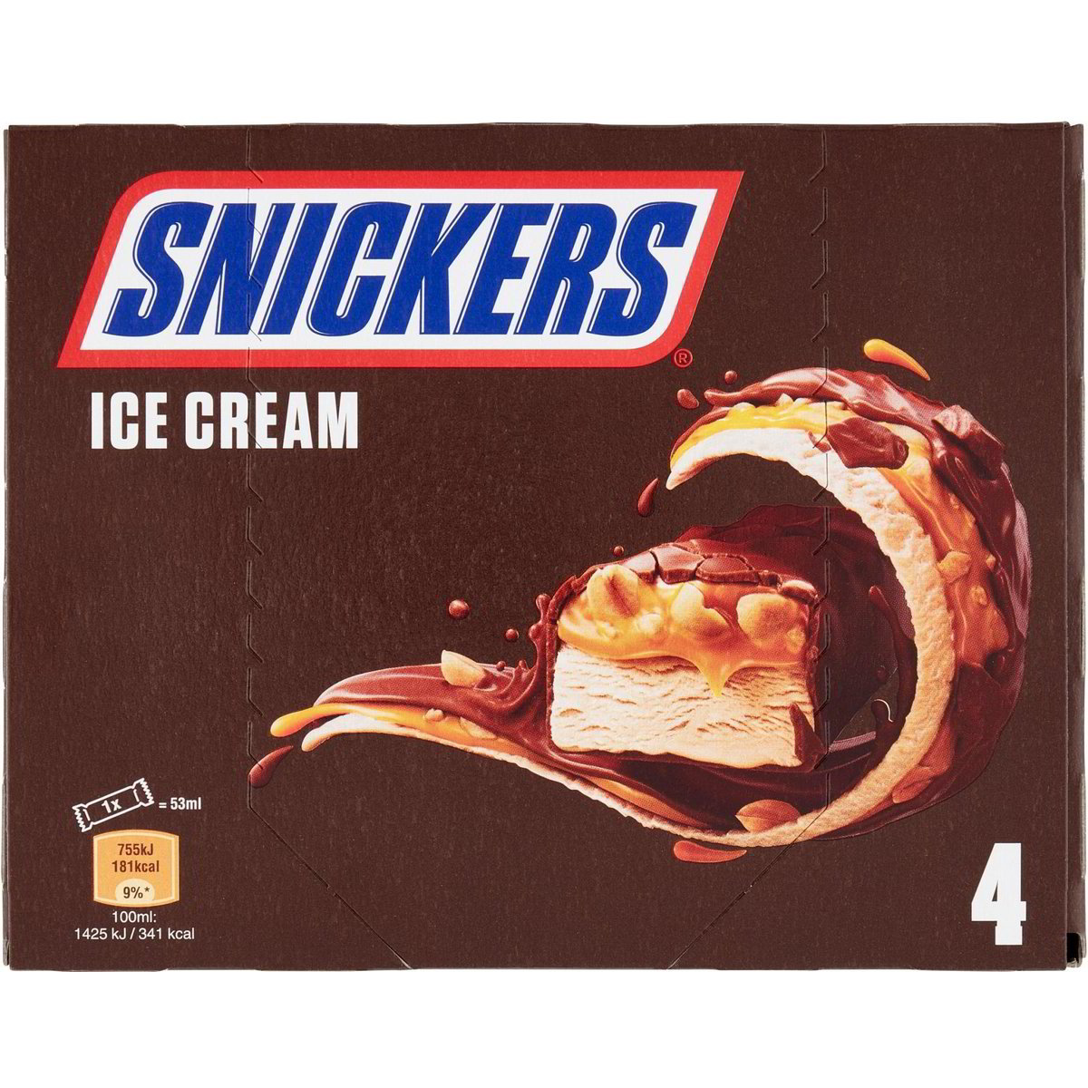 Gelato snickers SNICKERS 4 X 53 ML - Coop Shop