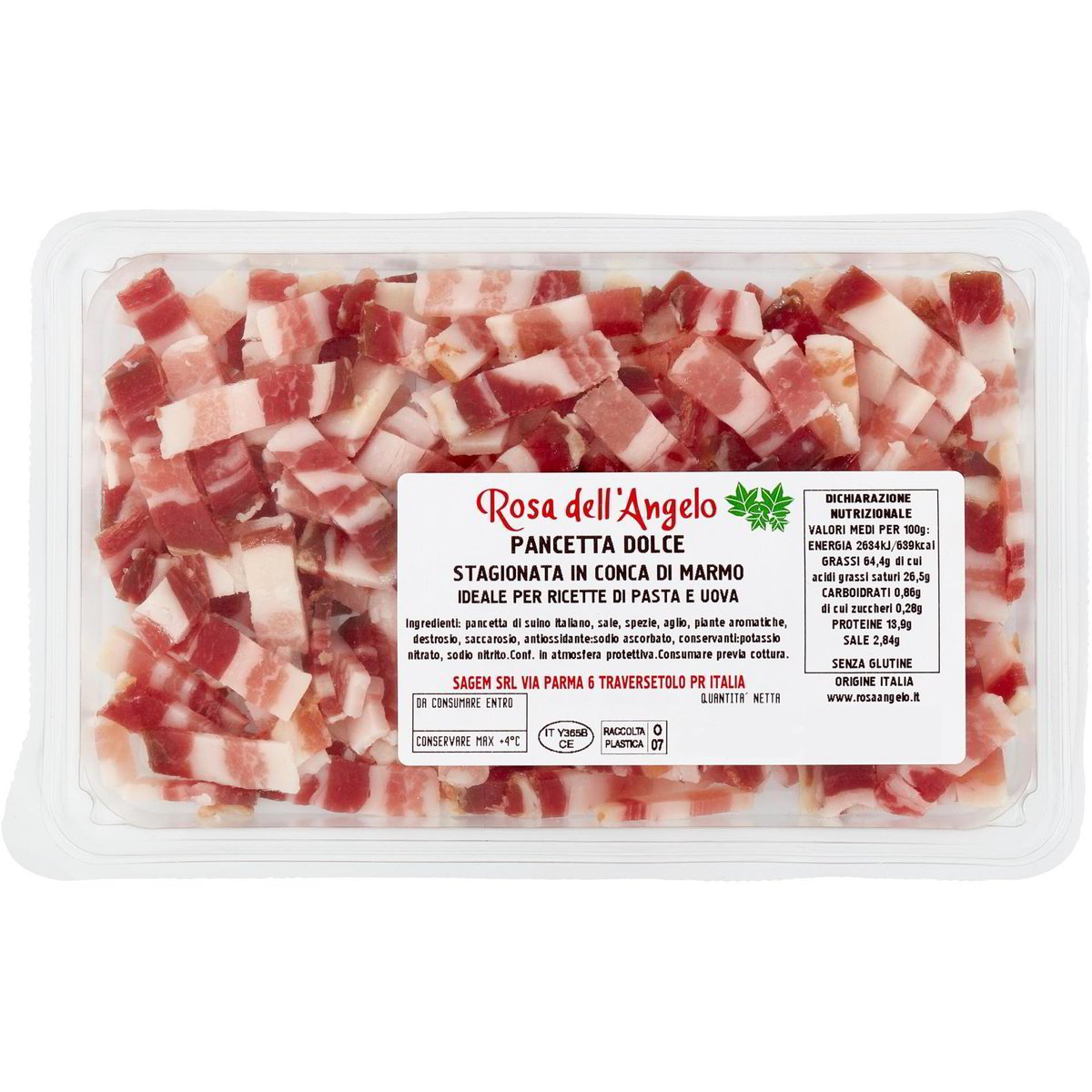 Pancetta conca di marmo in stick ROSA DELL'ANGELO 110 G - Coop Shop