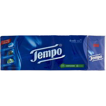 Fazzoletti classic 4 veli x12 pacchetti TEMPO 1 PZ - Coop Shop