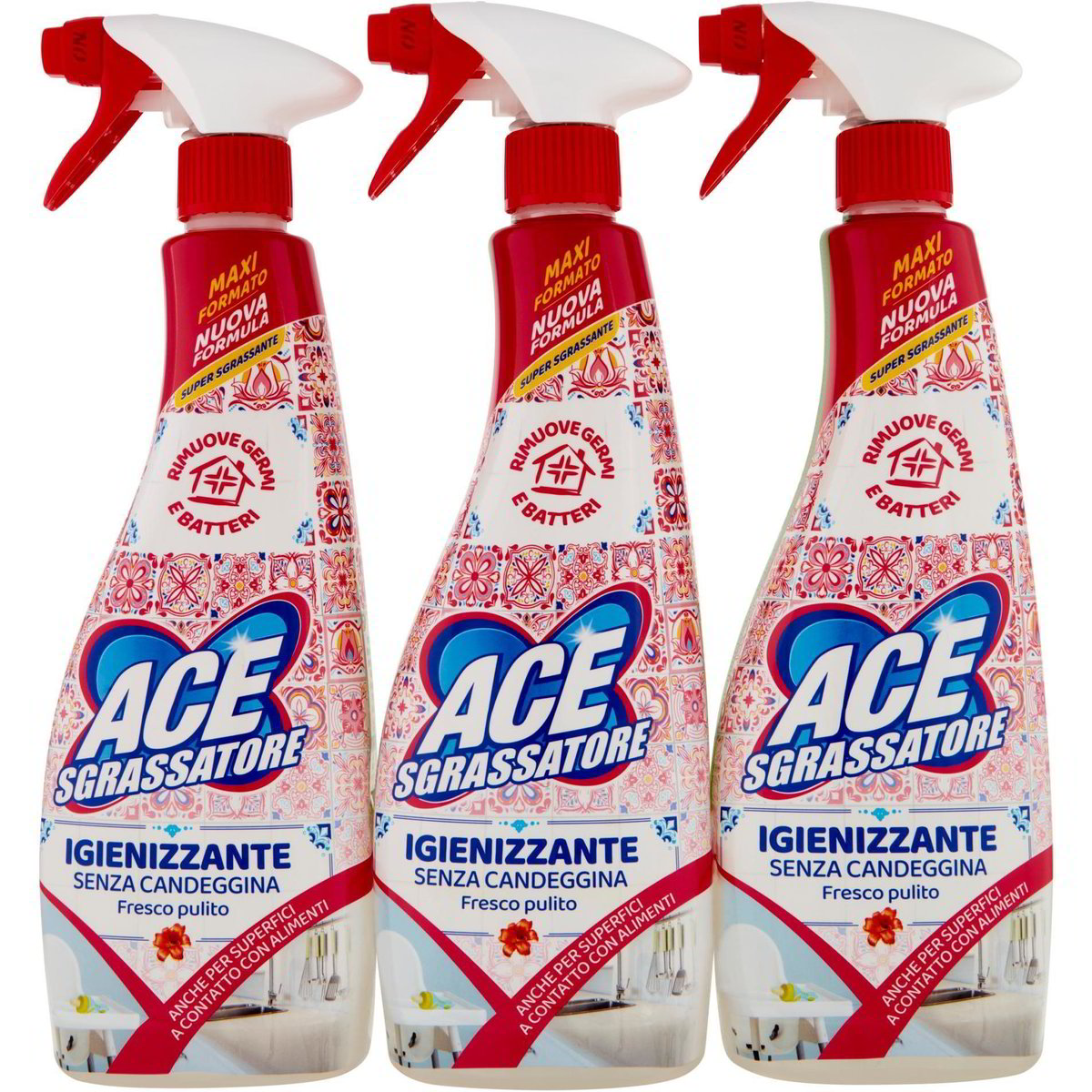 Sgrassatore spray igienizzante ACE 3 X 800 ML - Coop Shop