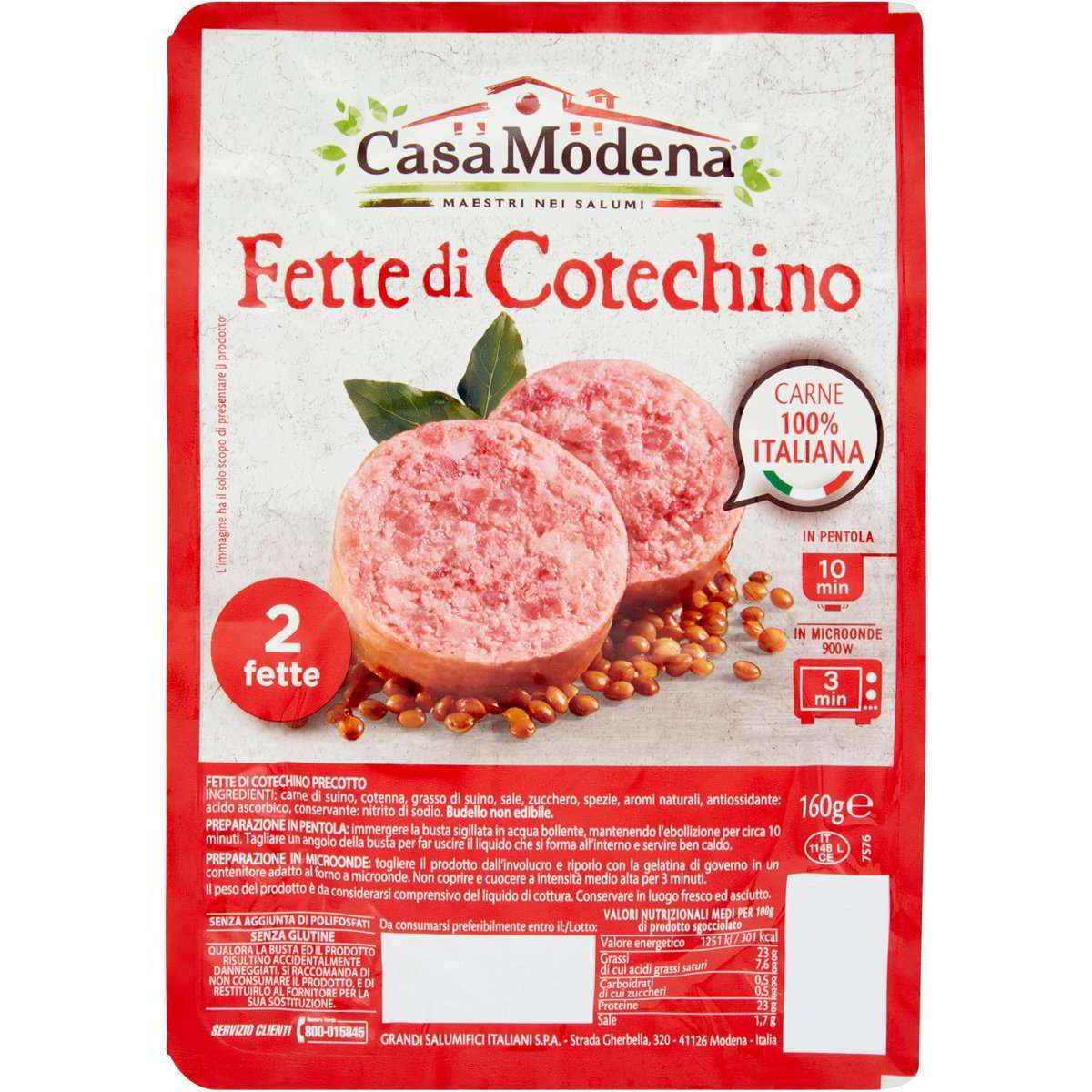 Cotechino a fette CASA MODENA 160 G - Coop Shop