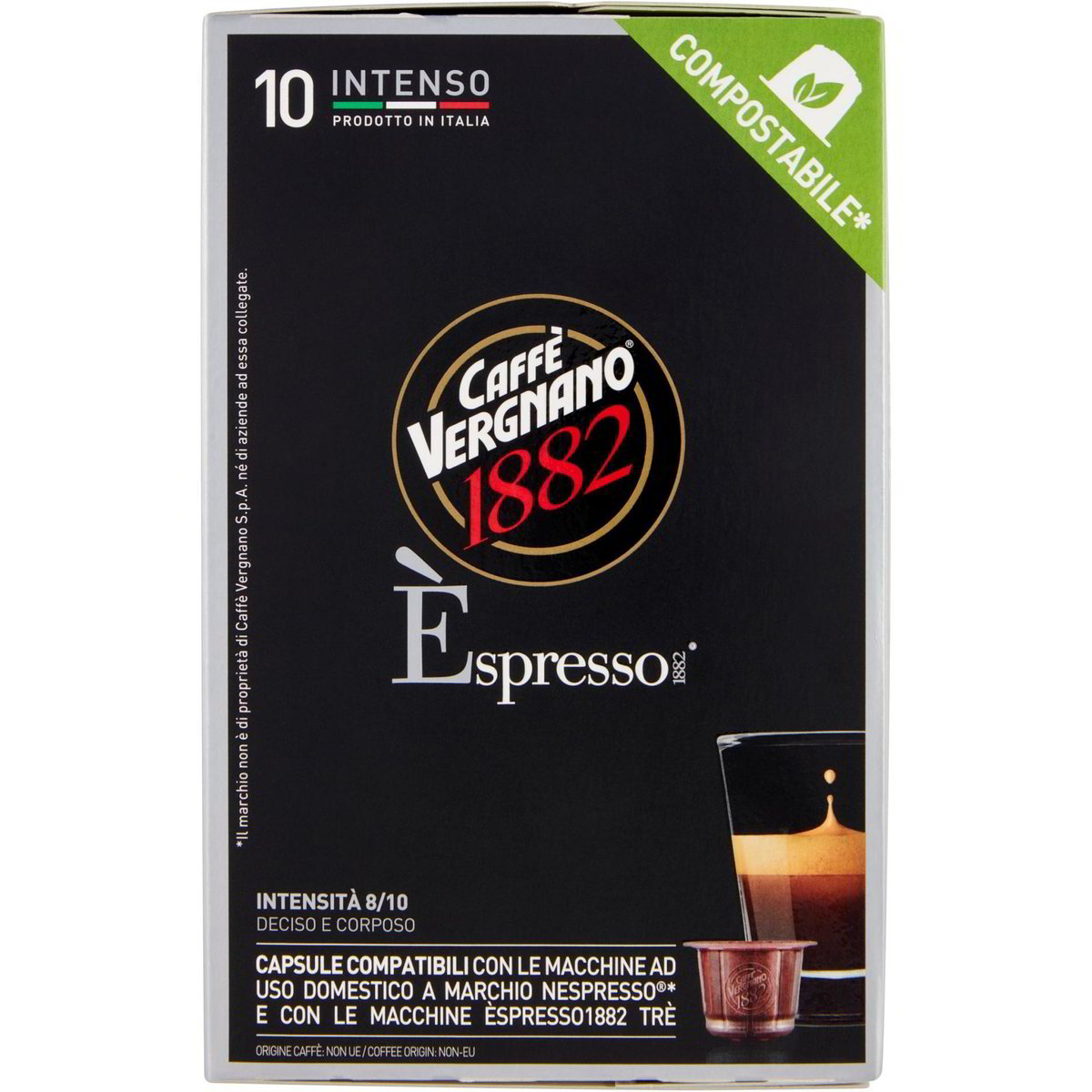 Capsule caffè espresso intenso x10 VERGNANO - NESPRESSO 50 G - Coop Shop