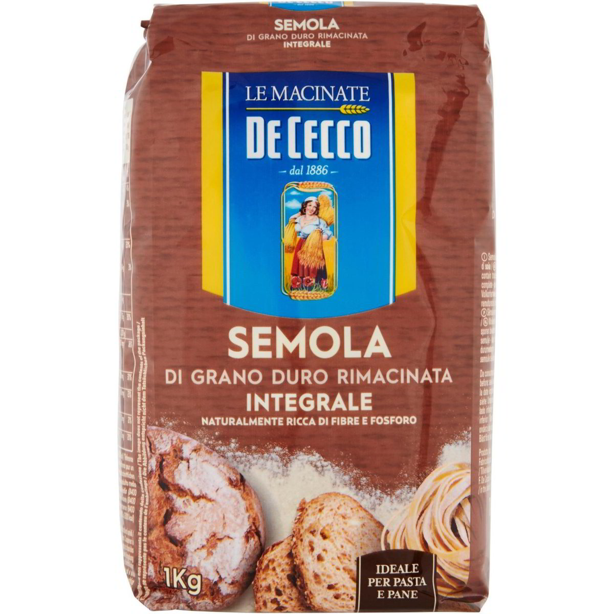 Semola di grano duro rimacinata integrale DE CECCO 1000 G - Coop Shop