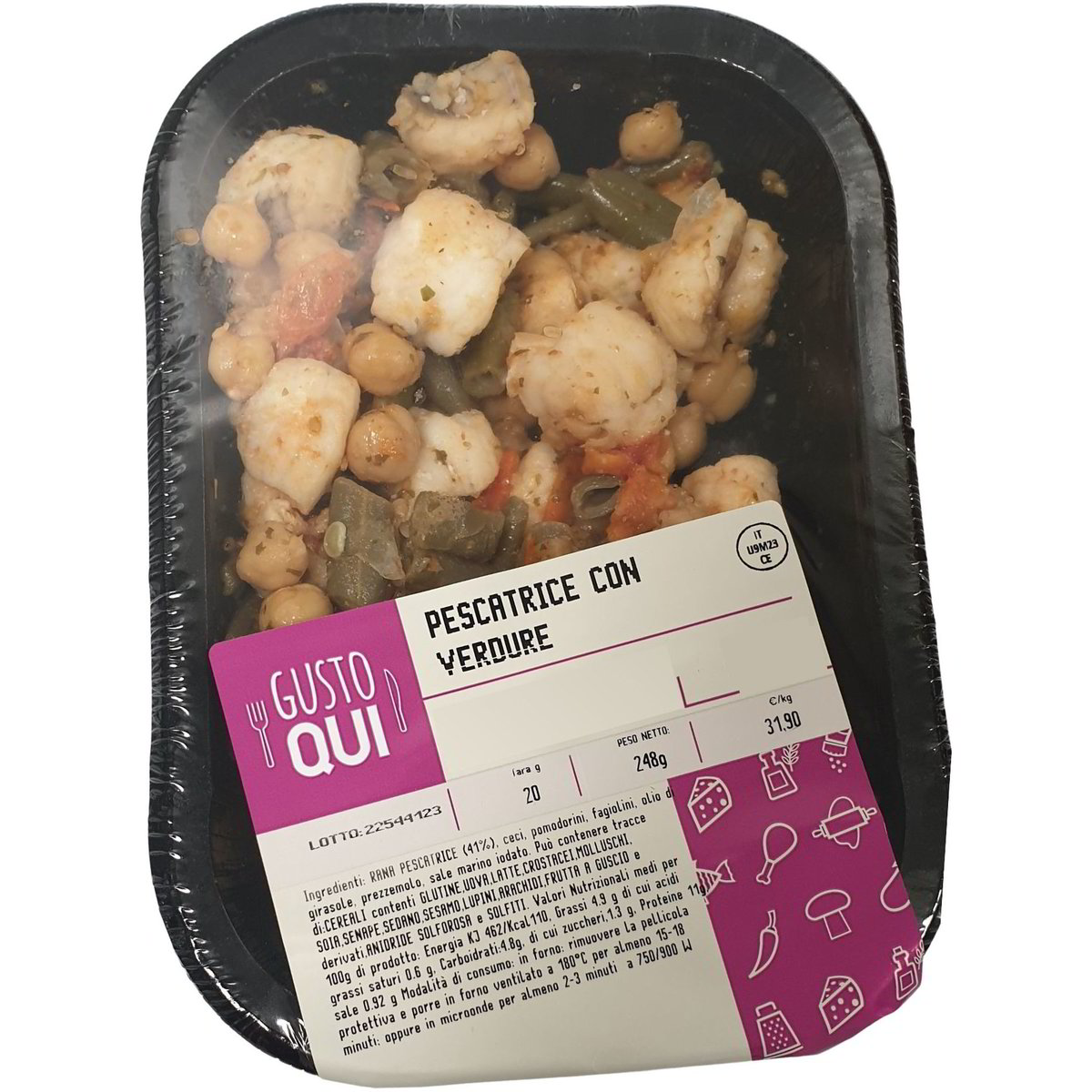Rana pescatrice con verdure GUSTO QUI 250 G - Coop Shop