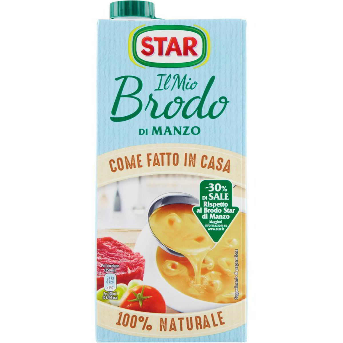 Brodo di manzo -30% di sale STAR 1000 ML - Coop Shop