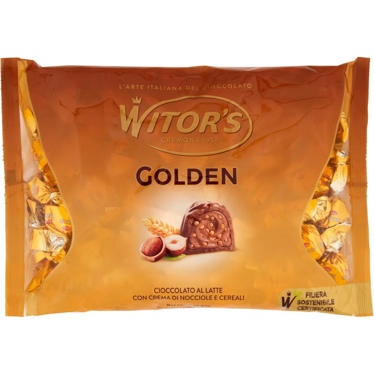 Cioccolatini latte con crema di nocciole e cereali WITOR S 1000 G ...
