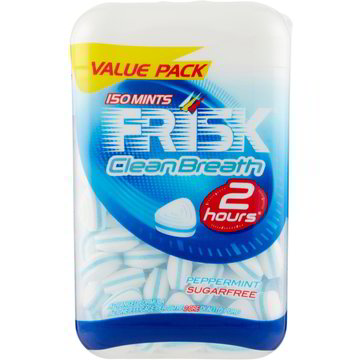 Chewing gum clean breath peppermint 150 mints FRISK 105 G - Coop Shop