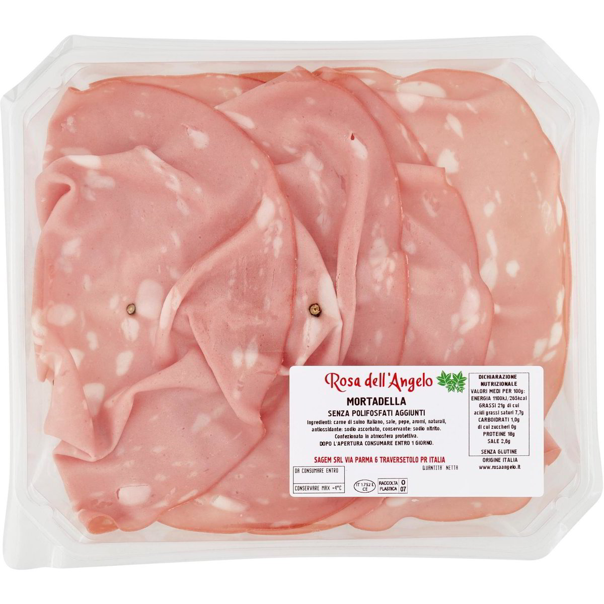 Mortadella ROSA DELL ANGELO 160 GR - Coop Shop