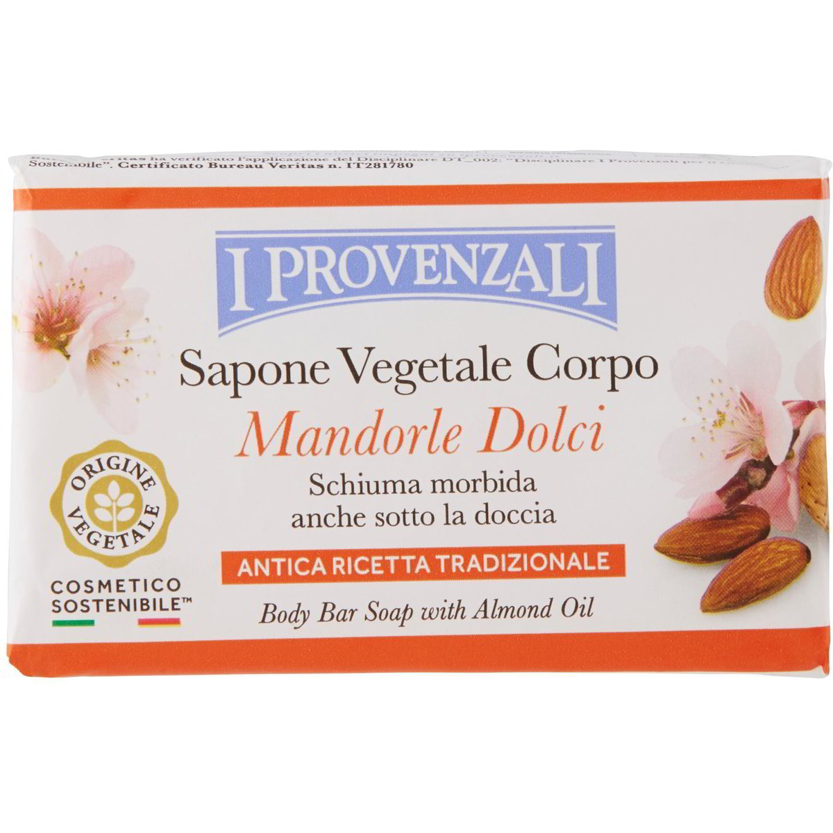 Sapone solido corpo vegetale mandorle dolci I PROVENZALI 250 G - Coop Shop