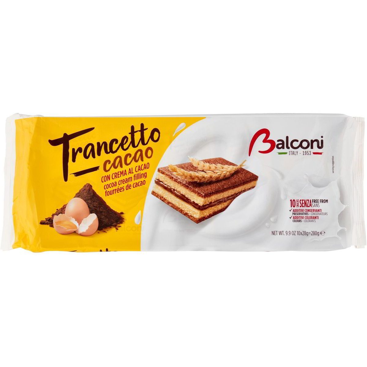 Merendine trancetto al cacao BALCONI 10 X 28 G - Coop Shop