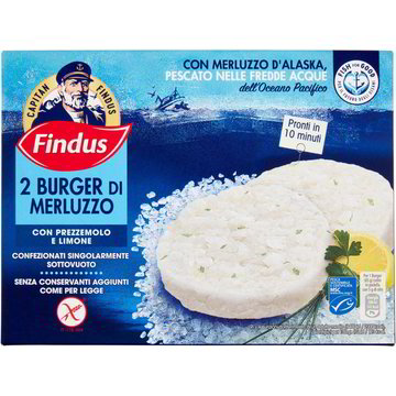 Merluzzo burger con prezzemolo e limone FINDUS 170 G - Coop Shop