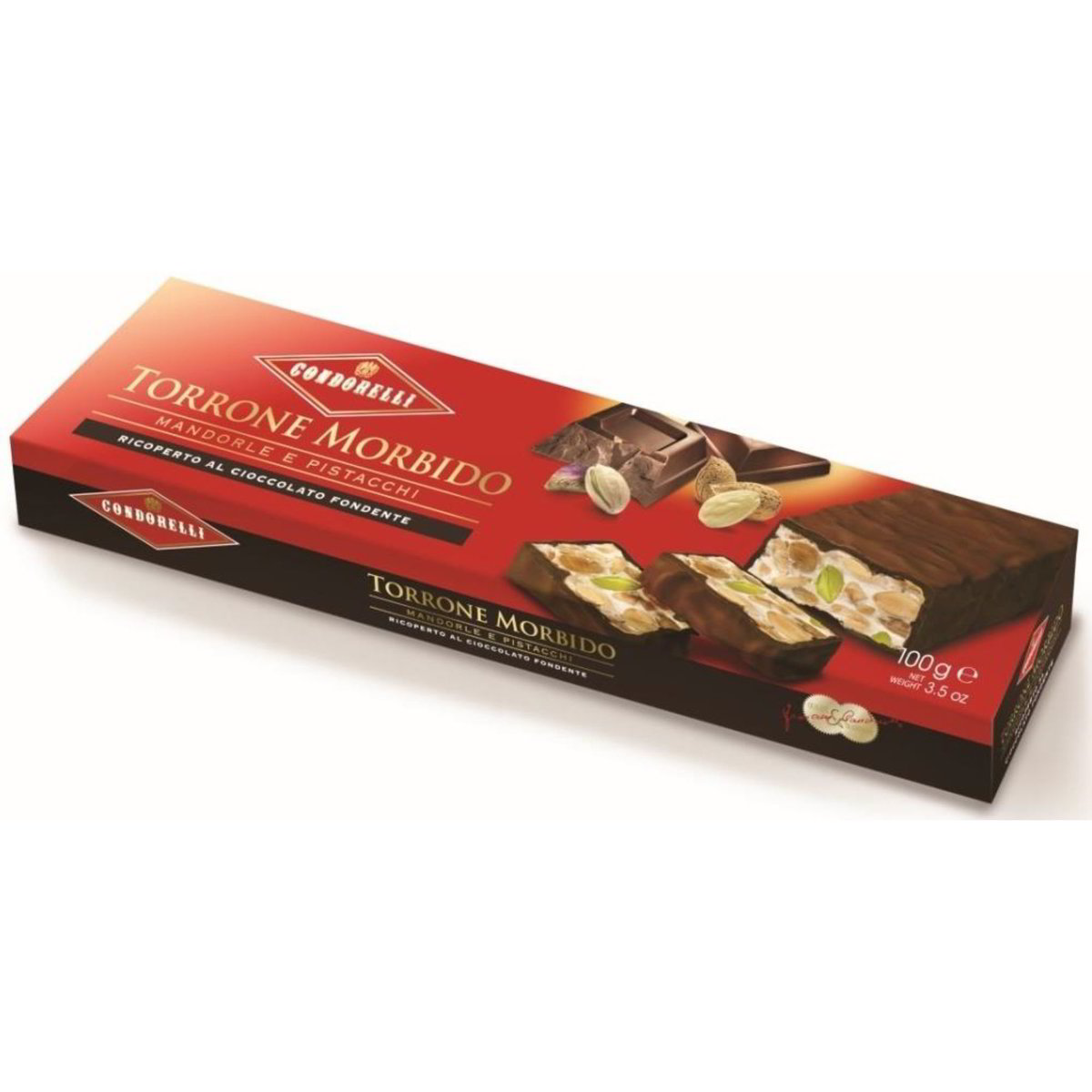 Torrone morbido ricoperto al cioccolato fondente CONDORELLI 100 G ...