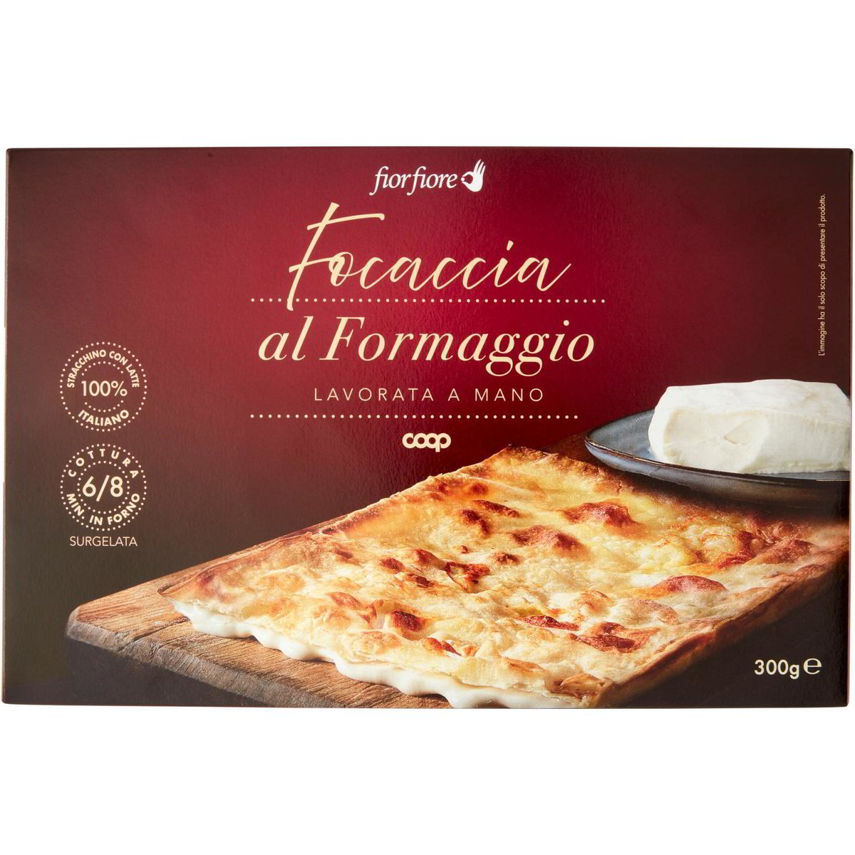 Focaccia surgelata al formaggio COOP - FIOR FIORE 300 G - Coop Shop