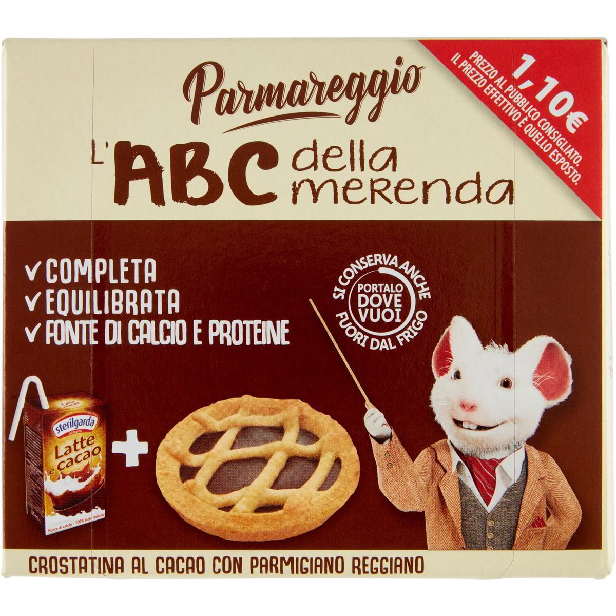 Snack abc crostatina al cacao+parmigiano reggiano PARMAREGGIO 1 PZ ...