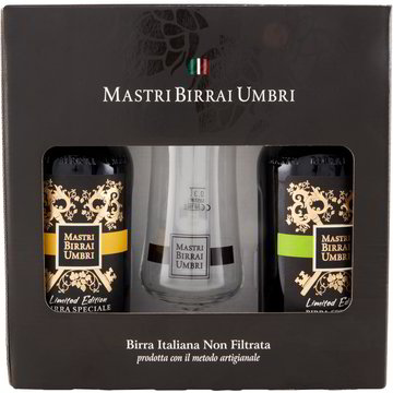 Confezione regalo birra non filtrata + bicchiere MASTRI BIRRAI UMBRI 2 X 750 ML - Coop Shop