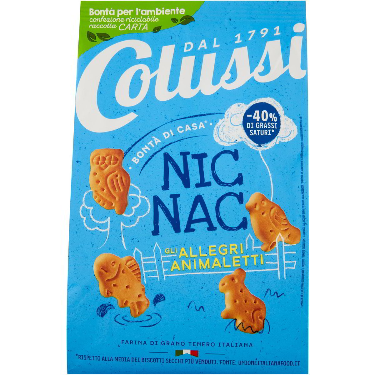 Biscotti nic nac gli allegri animaletti COLUSSI 650 G - Coop Shop