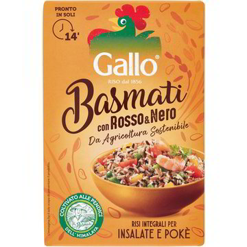 Riso basmati rosso e nero per insalate e pokè RISO GALLO 500 G - Coop Shop