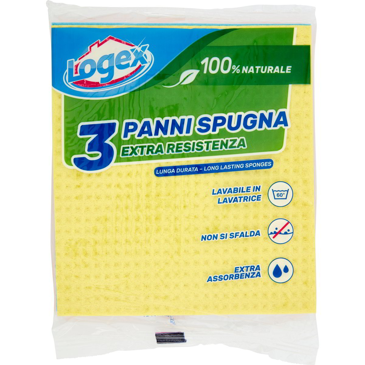 Panni spugna extra durata cm18x20 x3 LOGEX 1 PZ - Coop Shop