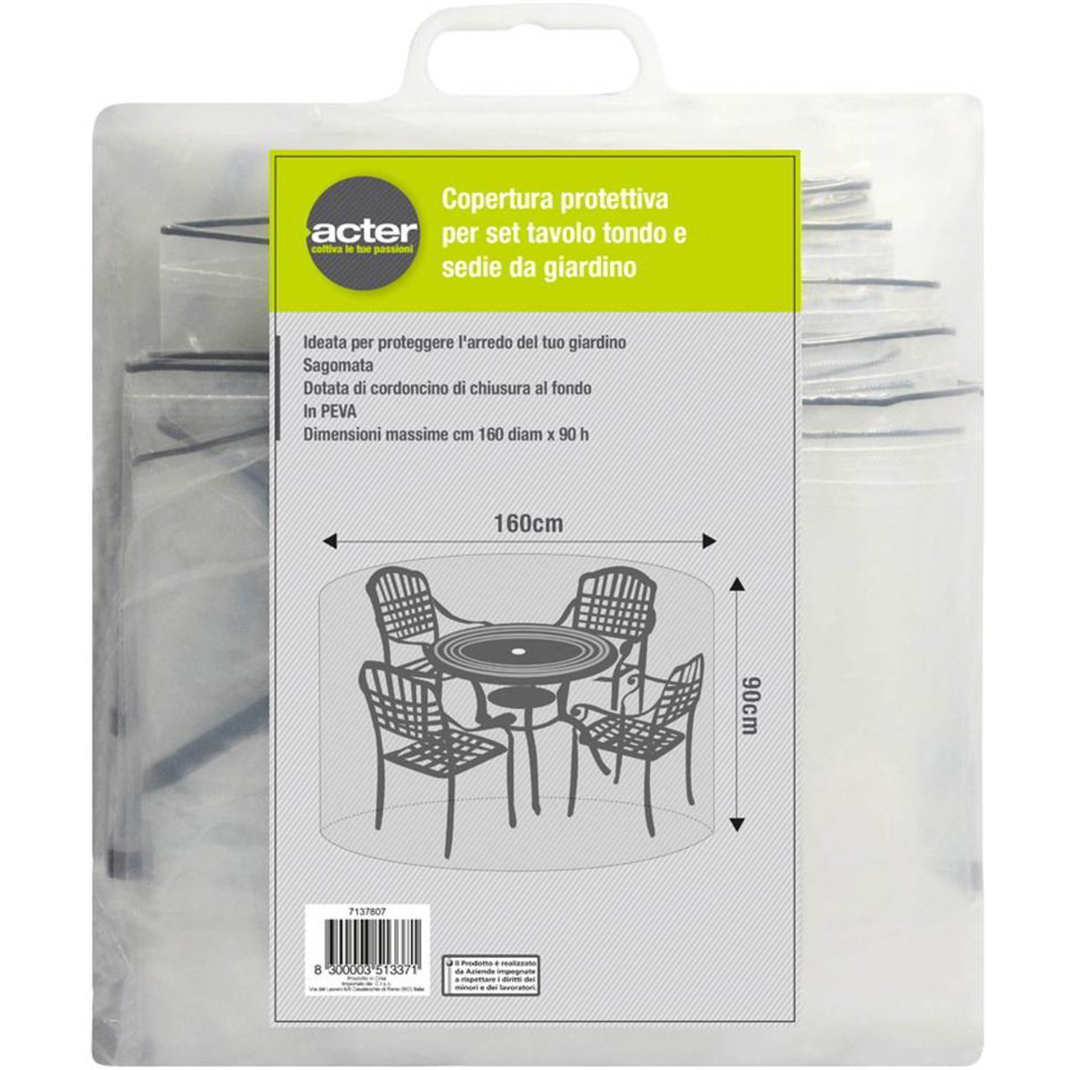 COPERT.TAVOLO TONDO DIAM.160 - Coop Shop