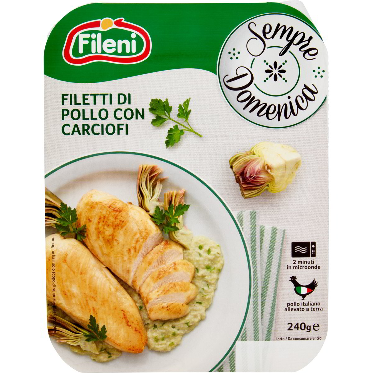 Pollo filetti con carciofi sempre domenica FILENI 240 G - Coop Shop