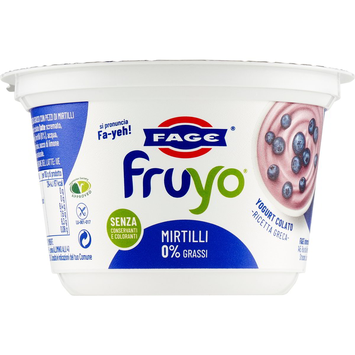 Yogurt colato fruyo con pezzi di mirtillo 0%grassi FAGE 150 G - Coop Shop