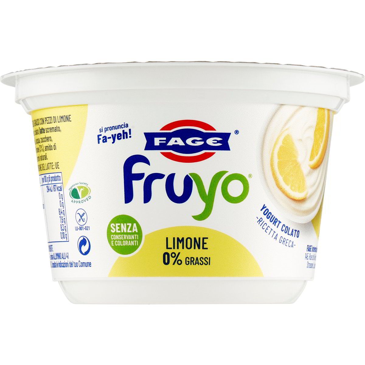 Yogurt colato fruyo con pezzi di limone 0% grassi FAGE 150 G - Coop Shop
