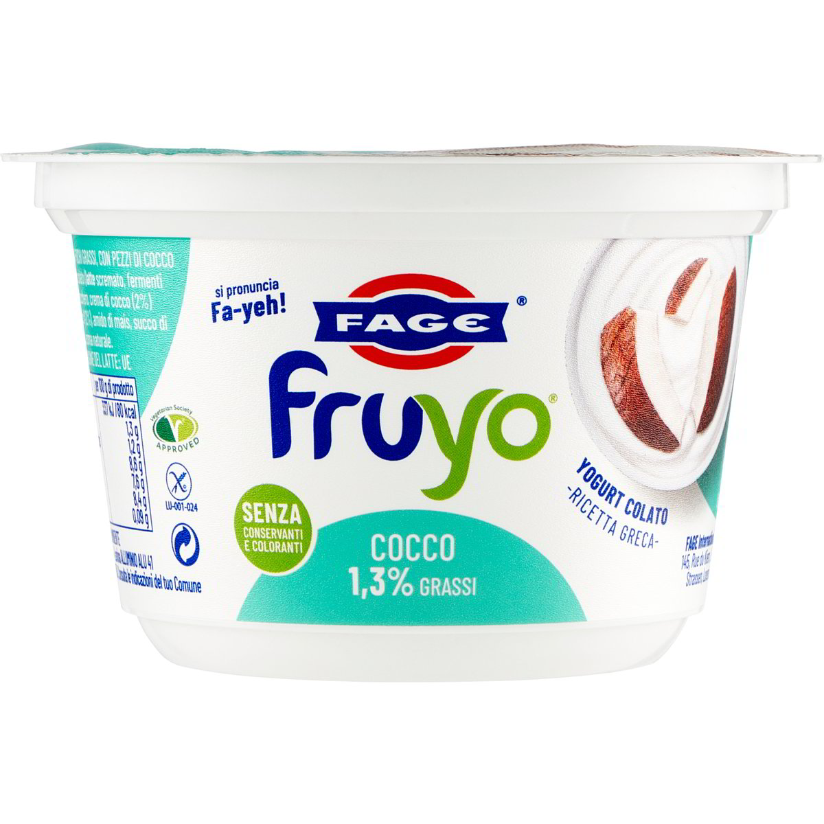 Yogurt colato fruyo con pezzi di cocco 1,3% grassi FAGE 150 G - Coop Shop