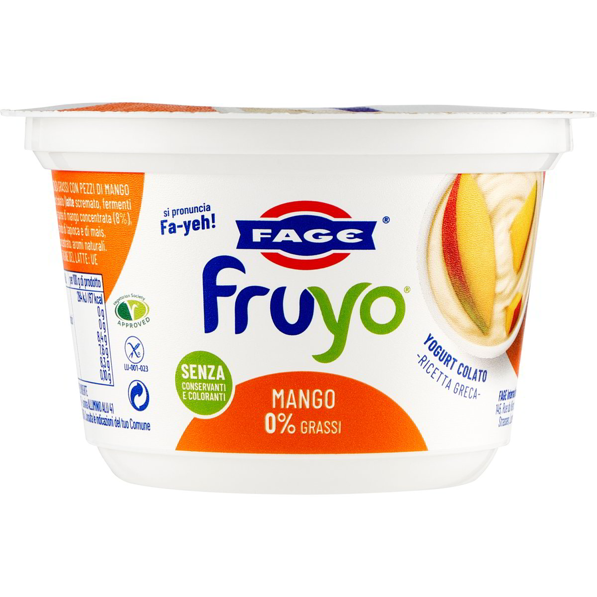 Yogurt colato fruyo con pezzi di mango 0% grassi FAGE 150 G - Coop Shop