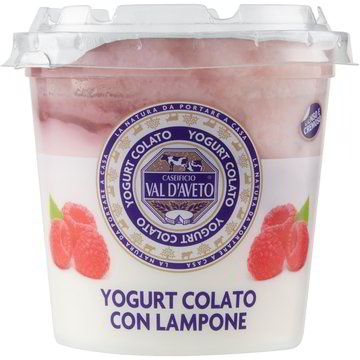 Yogurt colato con lampone CASEIFICIO VAL D'AVETO 150 G - Coop Shop
