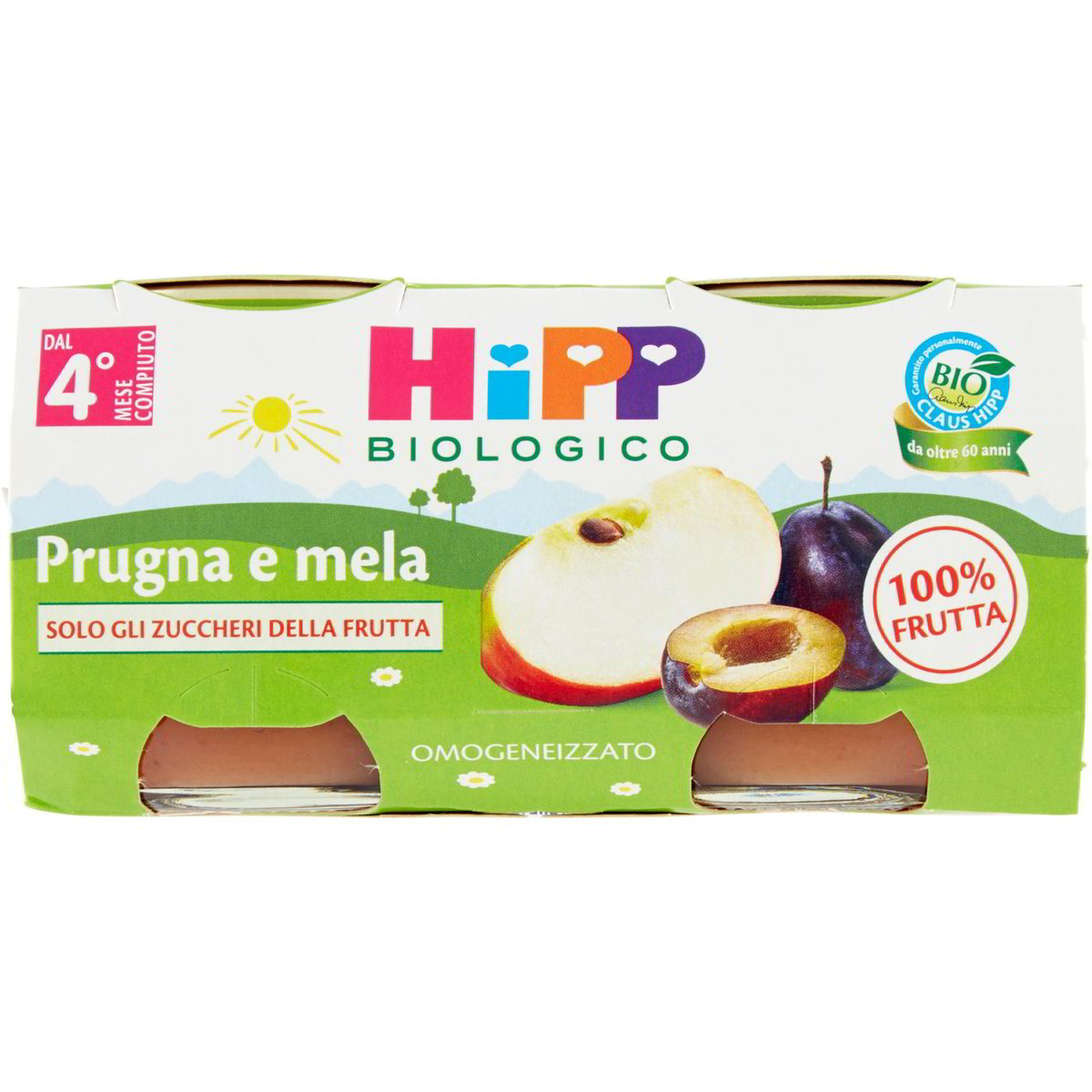 Omogeneizzato prugna e mela HIPP 2 X 80 G - Coop Shop