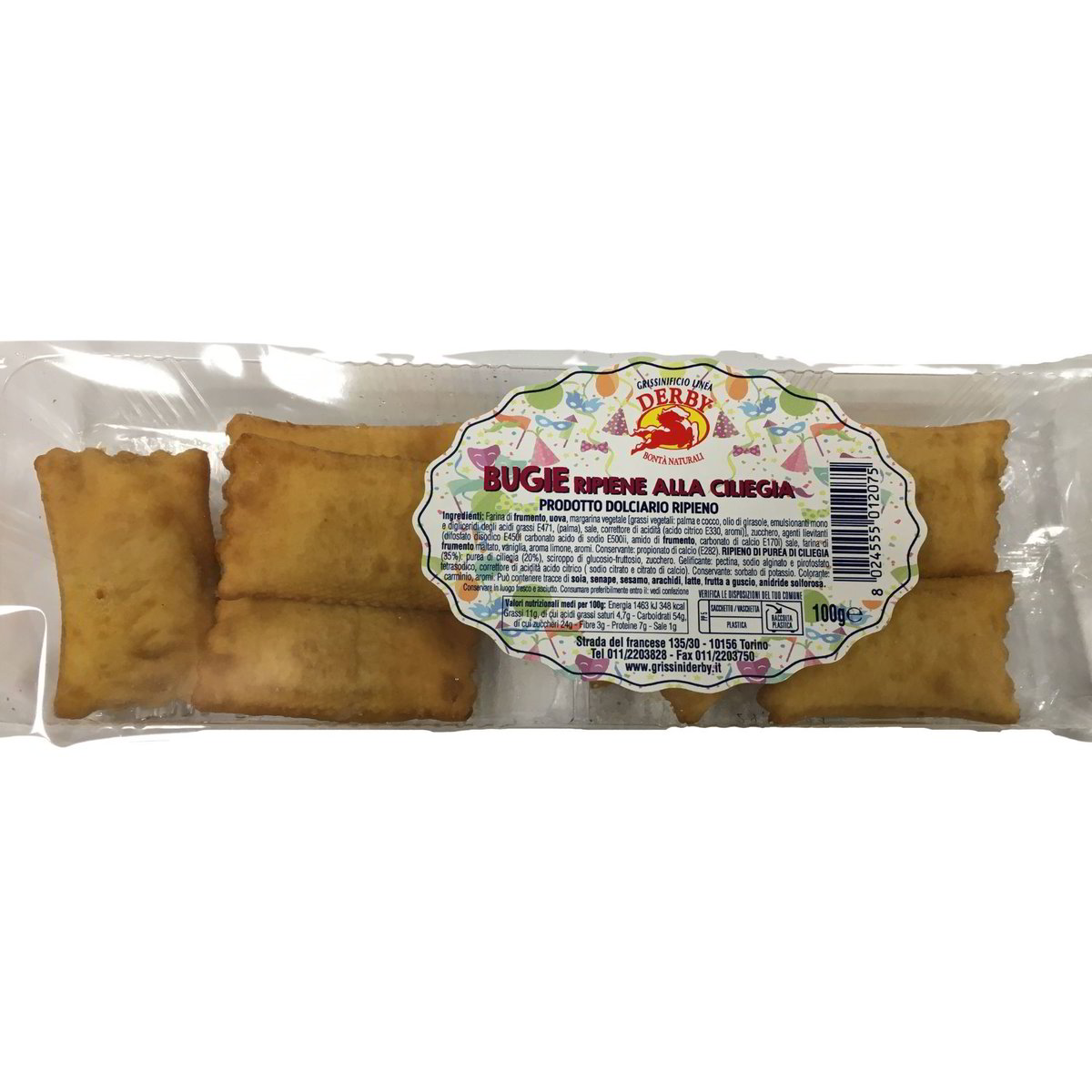Bugie ripiene alla ciliegia DERBY 100 G - Coop Shop