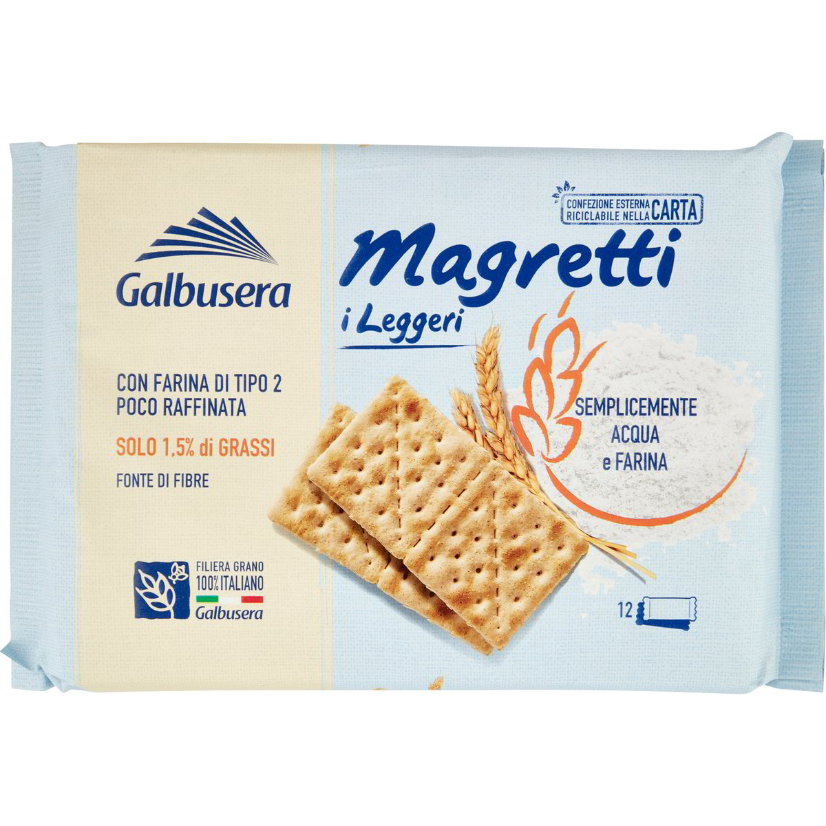 Crackers magretti GALBUSERA 12 X 31,6 G - Coop Shop