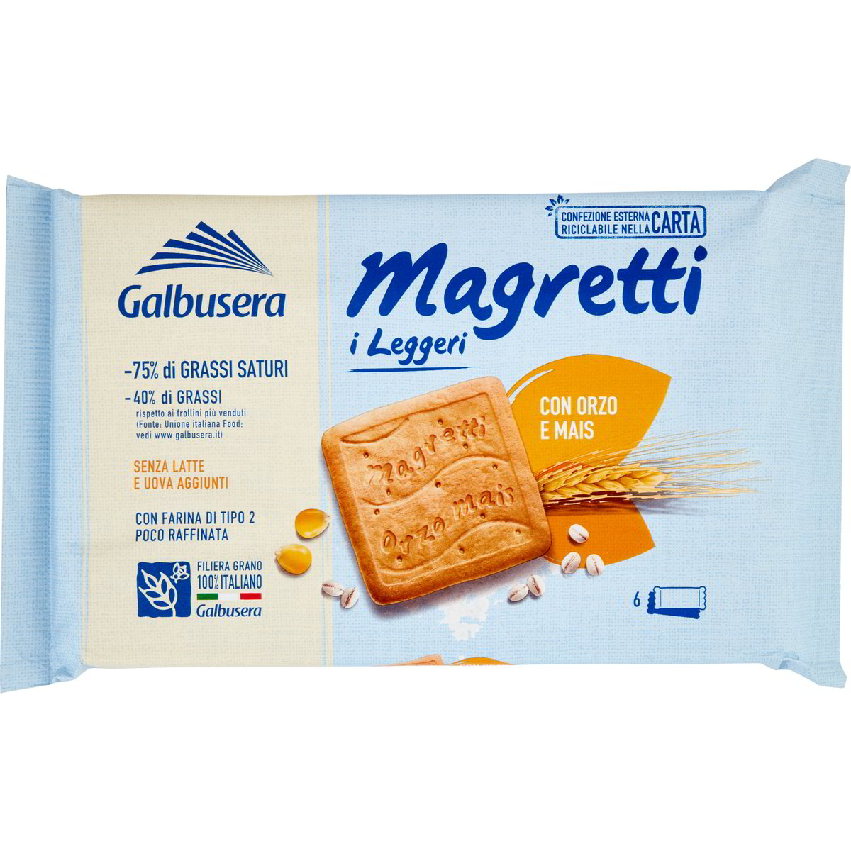 Frollini magretti con orzo e mais GALBUSERA 6 X 58,3 G - Coop Shop