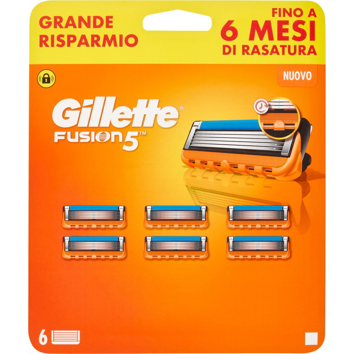 Lame ricambio rasoio 5 lame fusion5 x6 GILLETTE 1 PZ - Coop Shop