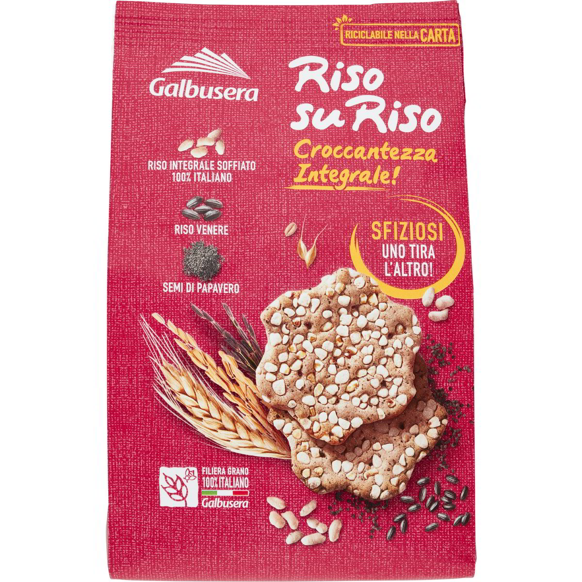 Crackers leggeri e croccanti integrali risosuriso GALBUSERA RISOSURISO ...