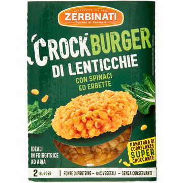 Burger crock di lenticchie ZERBINATI 160 G - Coop Shop
