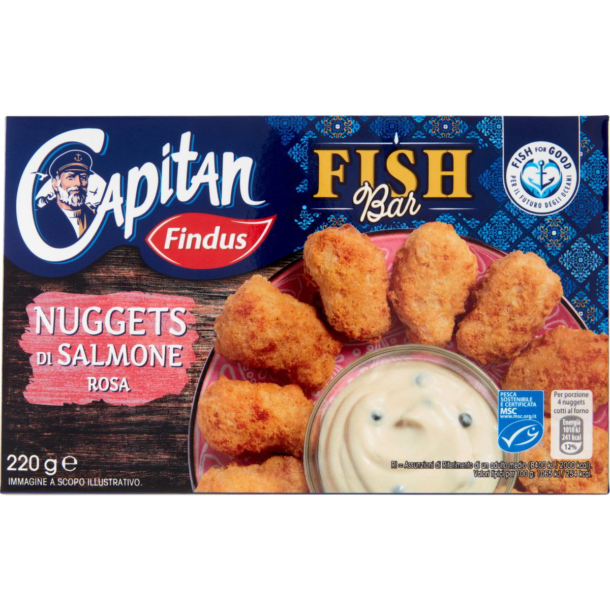 Salmone rosa nuggets fish bar FINDUS 220 G - Coop Shop