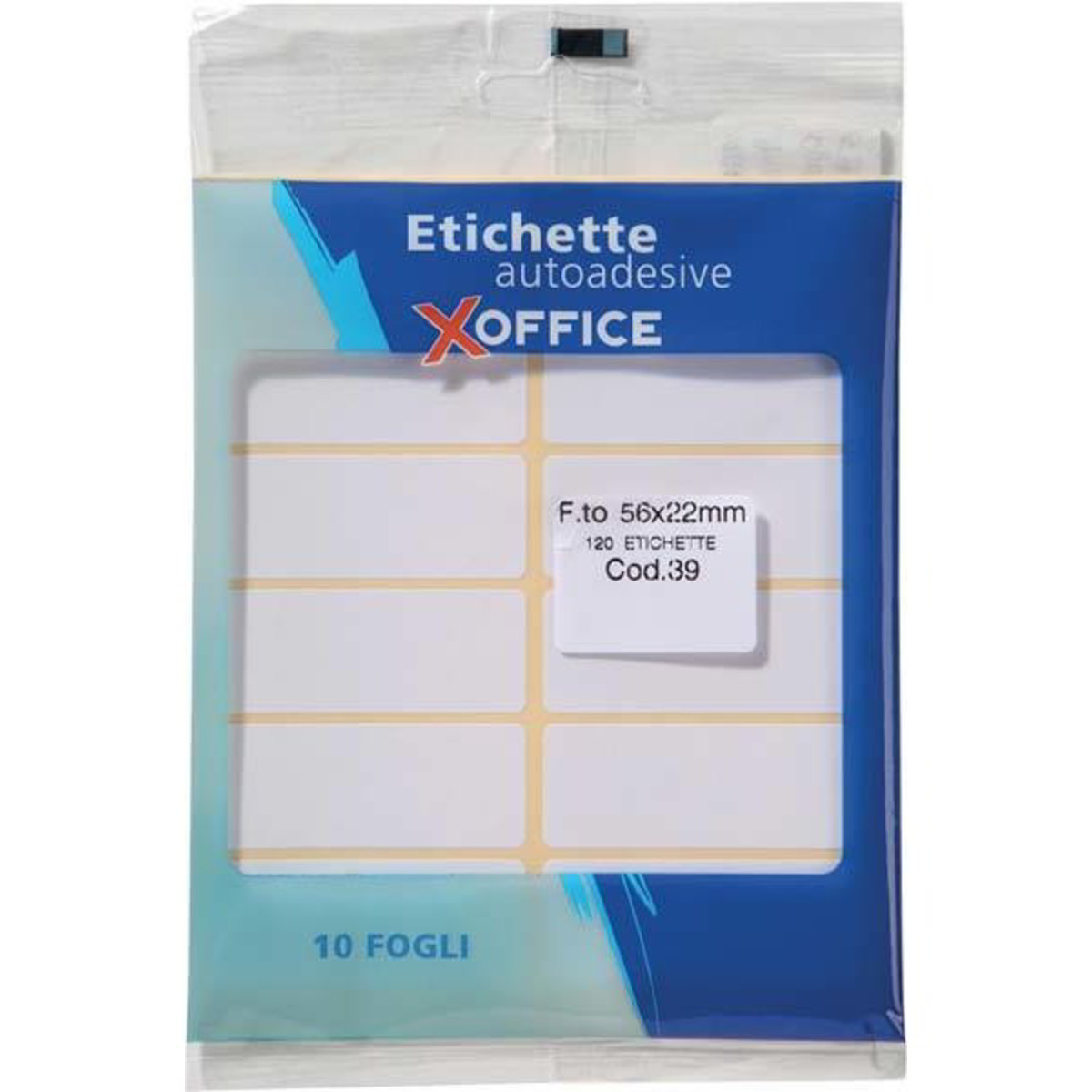 Etichette bianche autoadesive 56x22mm x120 XOFFICE 1 PZ - Coop Shop