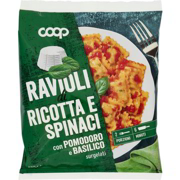Ravioli ricotta e spinaci al pomodoro COOP 550 G - Coop Shop