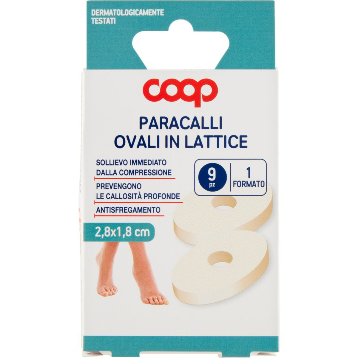 Paracalli ovali in lattice formato cm2,8x1,8 x9 COOP 1 PZ - Coop Shop