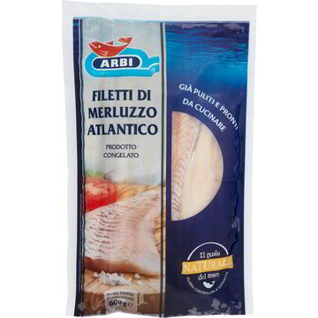 Merluzzo atlantico filetti puliti ARBI 600 G - Coop Shop