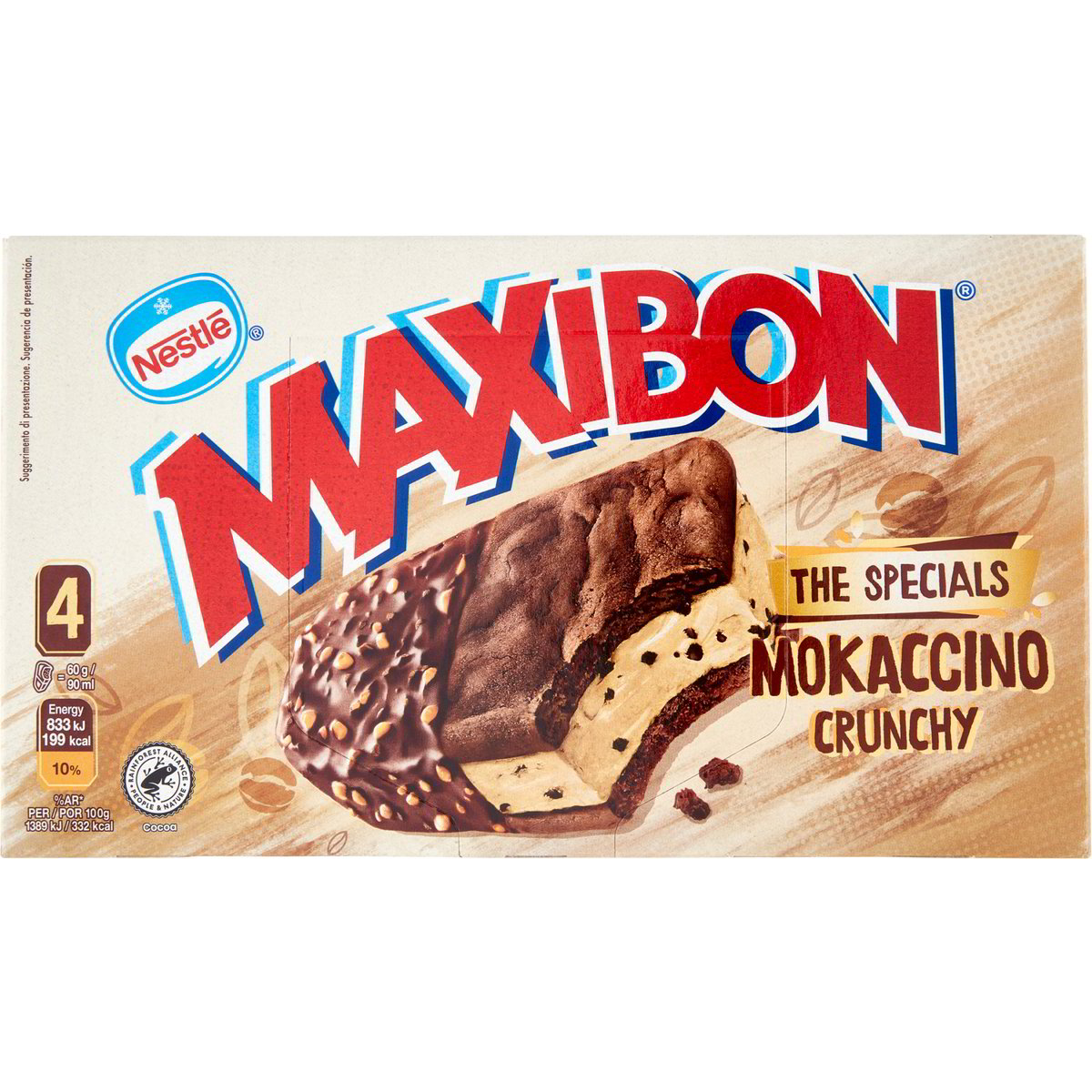 Maxibon gelato mokaccino crunchy MOTTA 4 X 60 G - Coop Shop