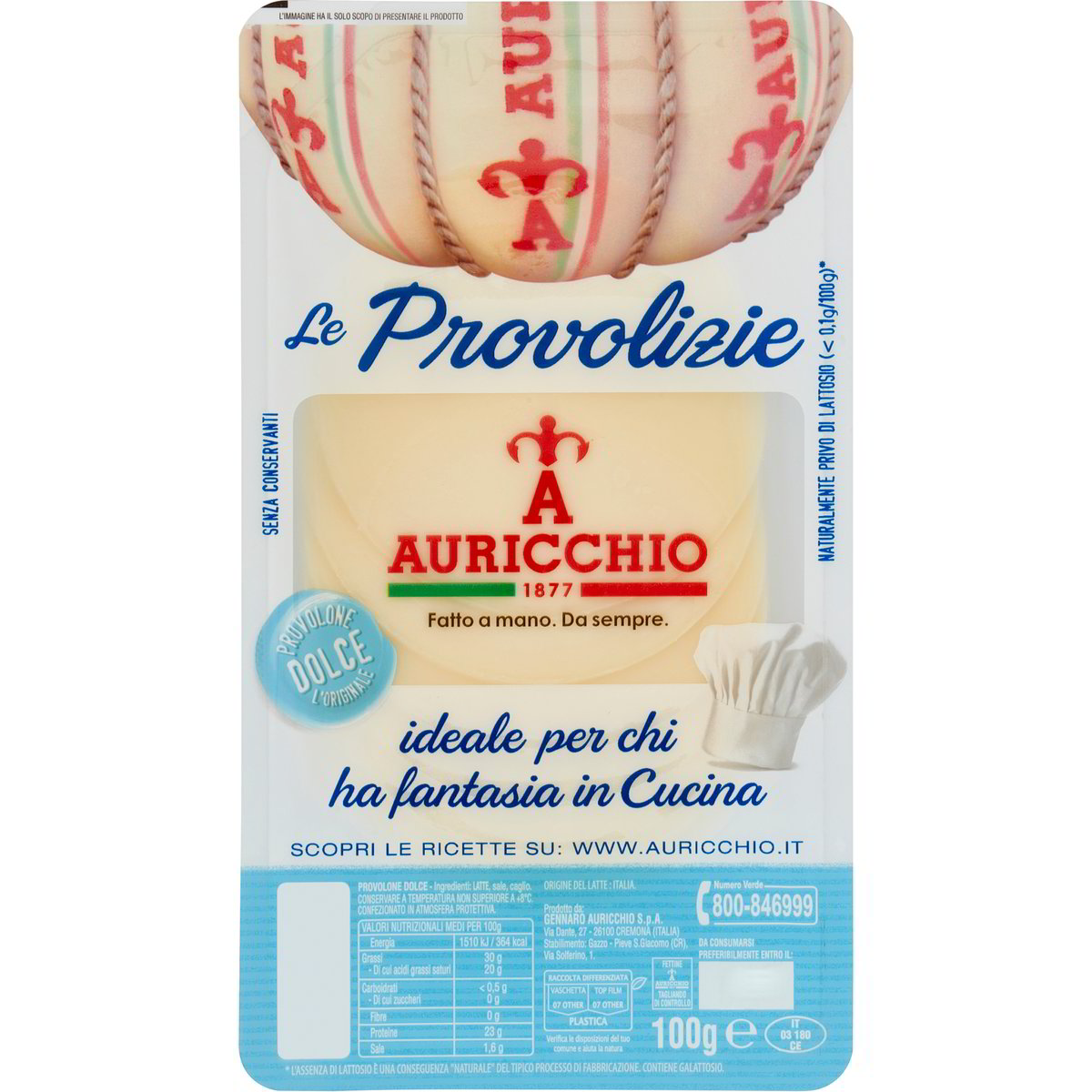 Provolone dolce a fette AURICCHIO 100 G - Coop Shop